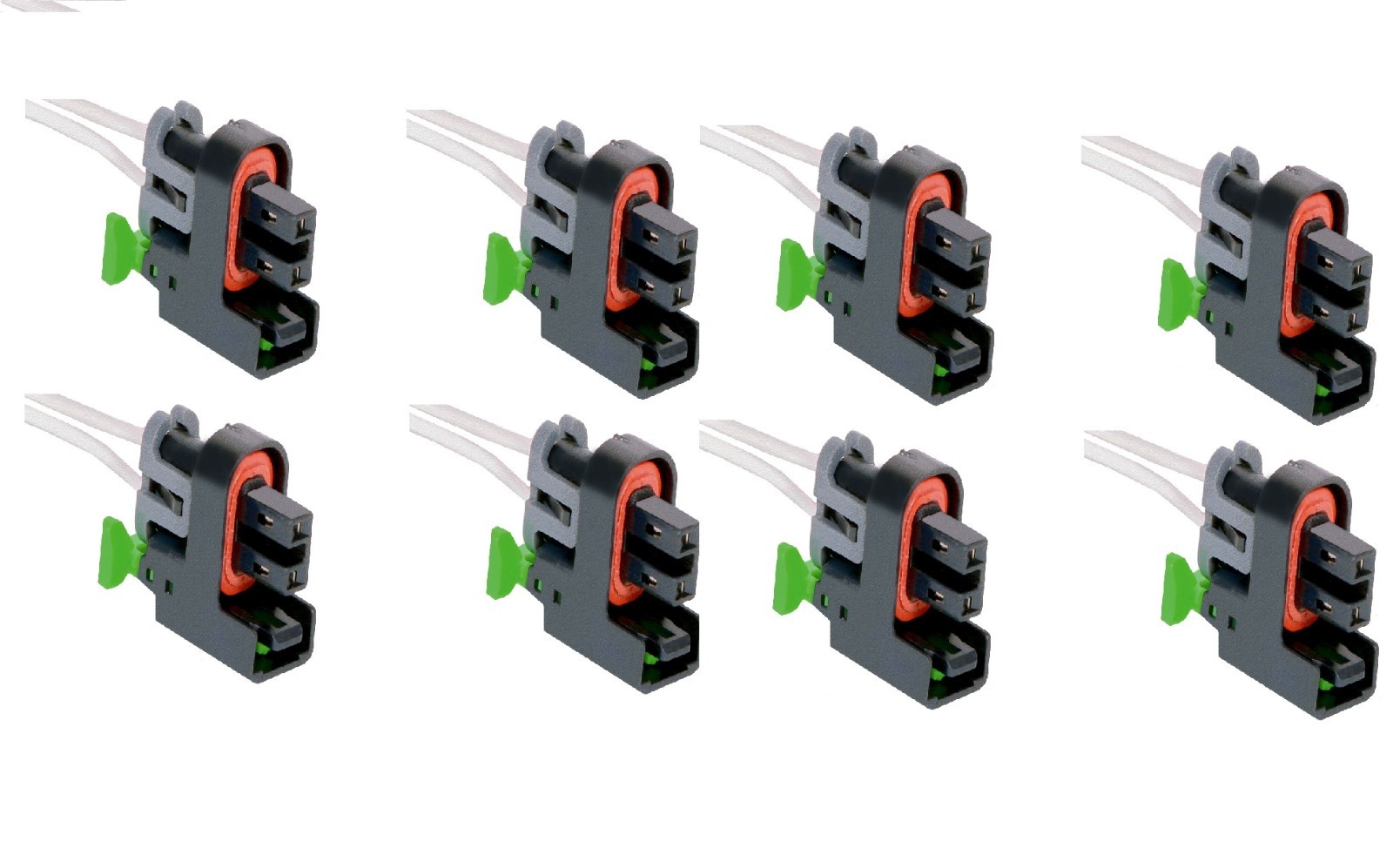 8x Connector 2-way 2 pin for GM Fuel Injector 575356 1P1575 PT2135 | eBay