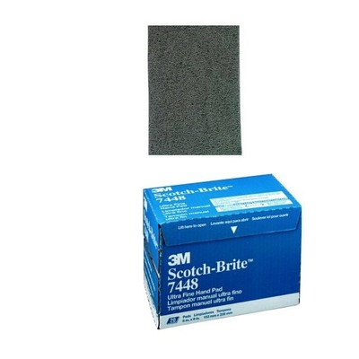 3M 07448 Gray Scotch Brite Grey General Purpose Hand Scuff Pad 20 pads ...