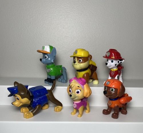 Paw Patrol Rescue 6-Piece Pup Squad Action Figure Set,Marshall Chase ...