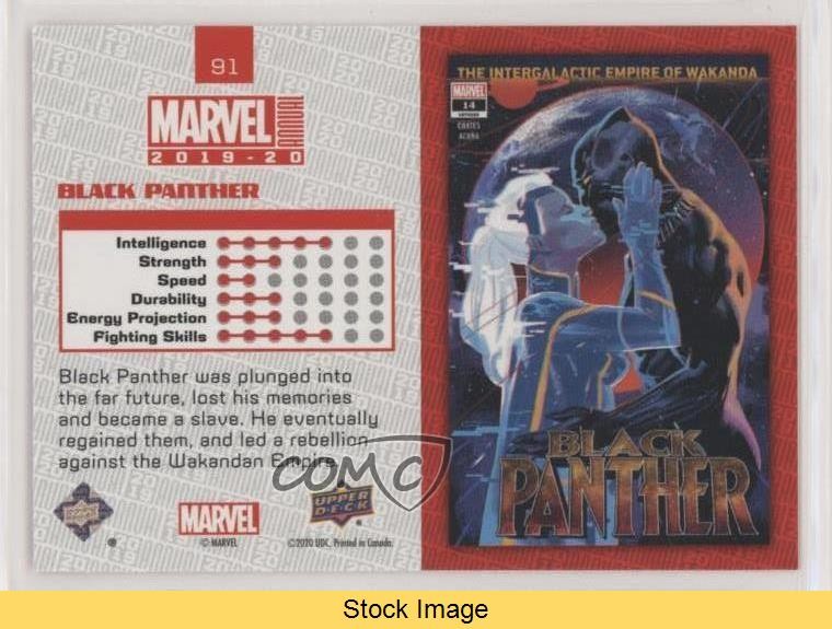 2019-20 Upper Deck Marvel Annual Variant Cover Black Panther #91 READ ...