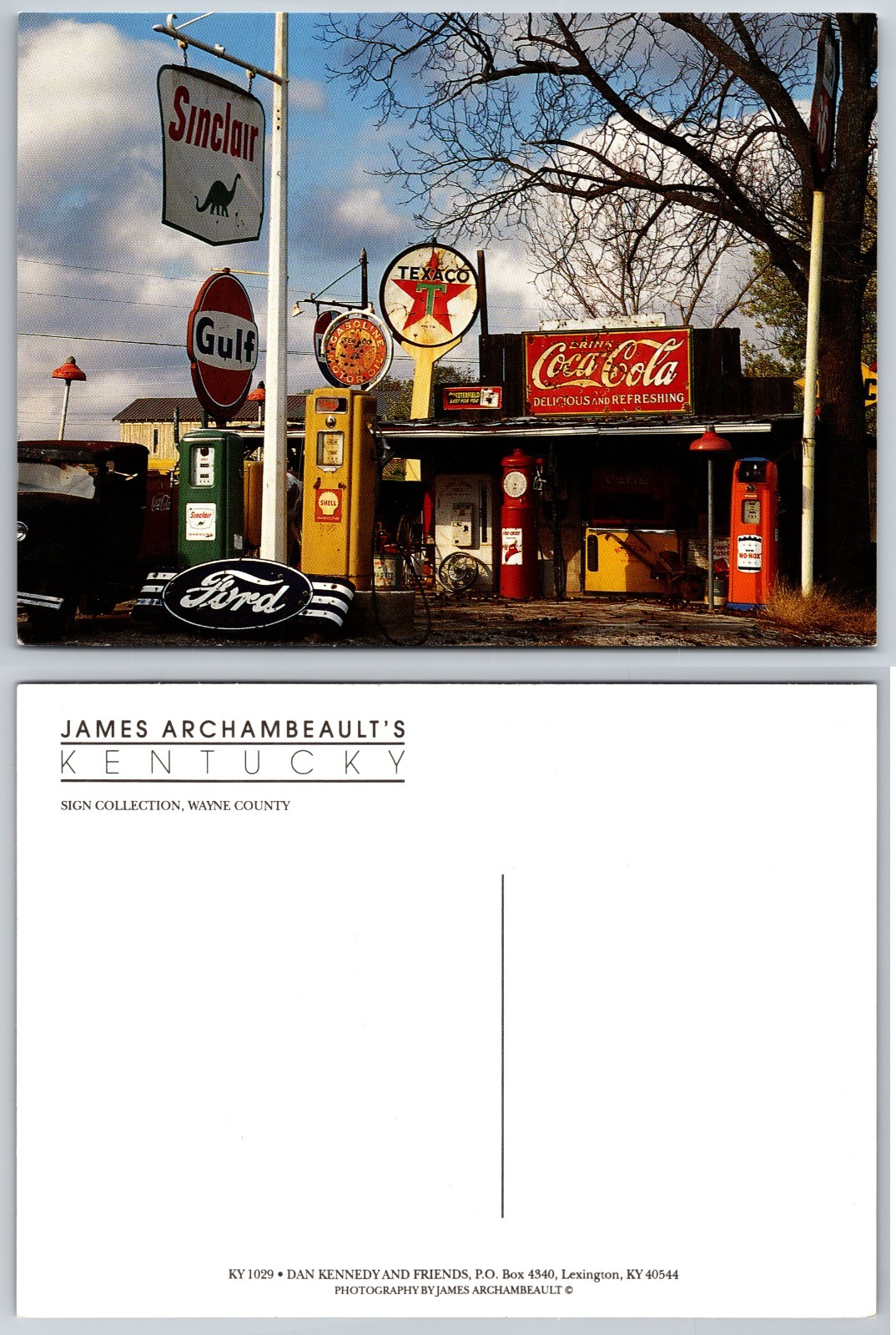 Continental Kentucky Gas Station Signs Postcard | eBay