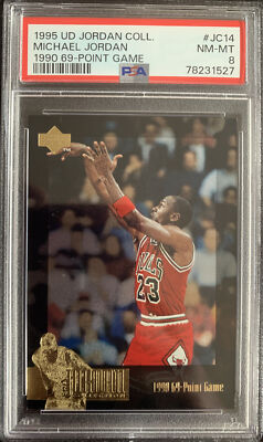 1995 Upper Deck Jordan Collection 69-Point Game #JC14 Michael Jordan ...