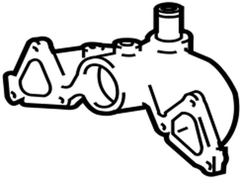 16356-31011 Toyota Joint, water by-pass, rear 1635631011, New Genuine ...