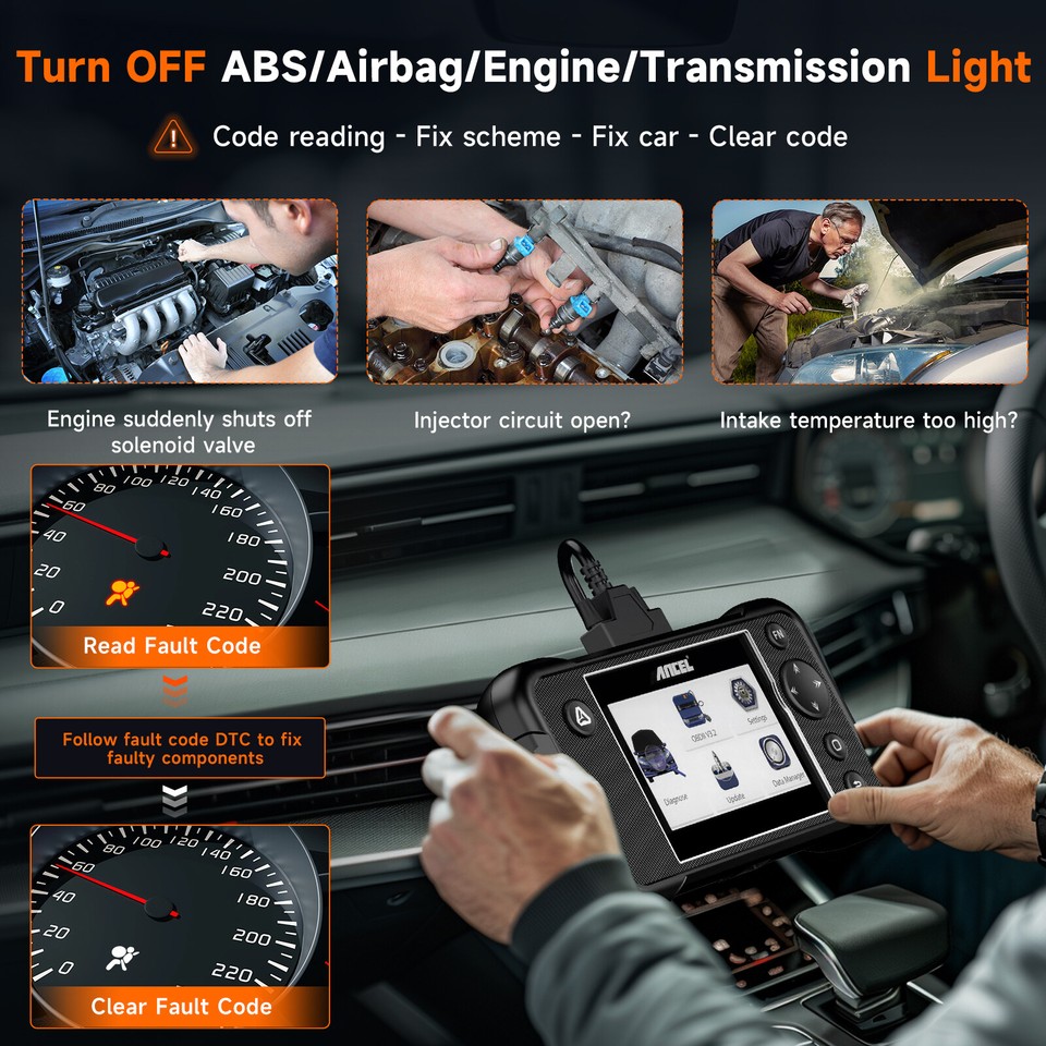 ANCEL FX3300 Elite Car OBD2 Scanner Diagnostic Scan Tool Full System Code Reader | eBay