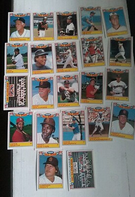 1986 Topps for the 1985 Baseball All-Star Game Commemorative Set of 22 ...