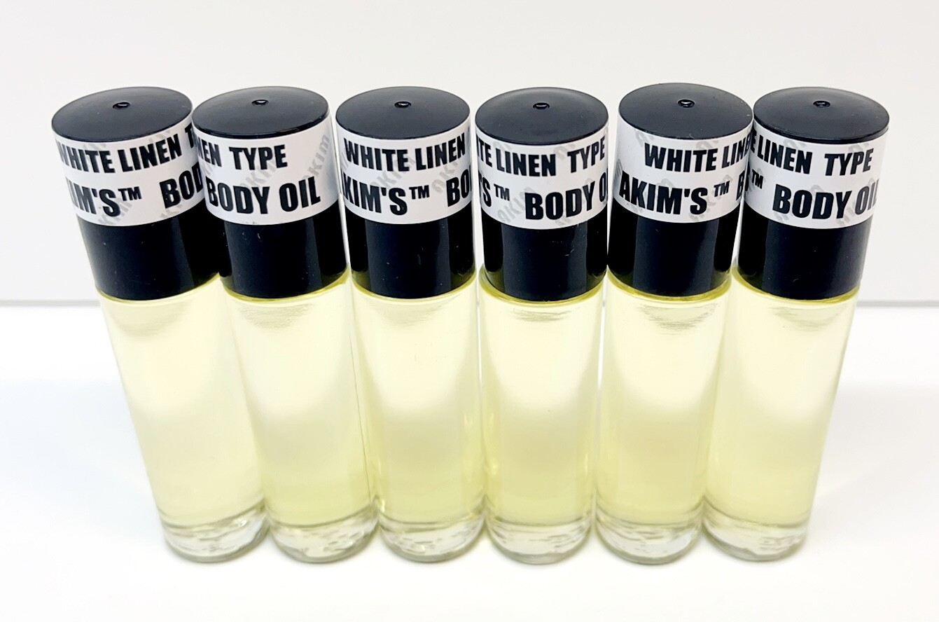 Akim's Perfume Body Oil 0.5 oz (6pc) WHITE LINEN | eBay