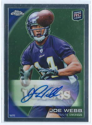 2010 Topps Chrome Rookie Autographs #C74 Joe Webb B RC Auto | eBay