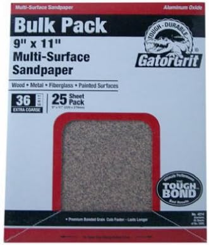 9"x11" Extra Coarse Sandpaper - 36 Grit | eBay