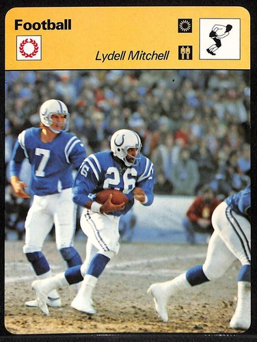 1977 Sportscaster 5213 Lydell Mitchell Series 52 Football Nm D94640 Ebay
