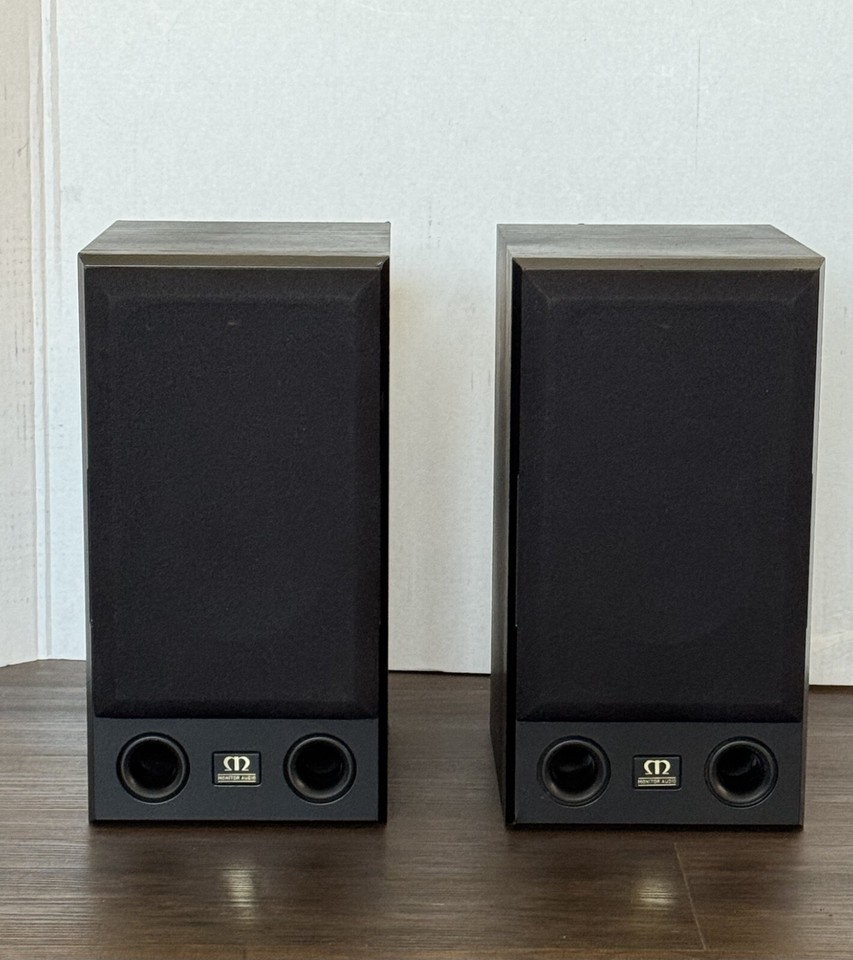 Monitor Audio Bronze 2 Bookshelf Speakers Oak Black FInish | eBay