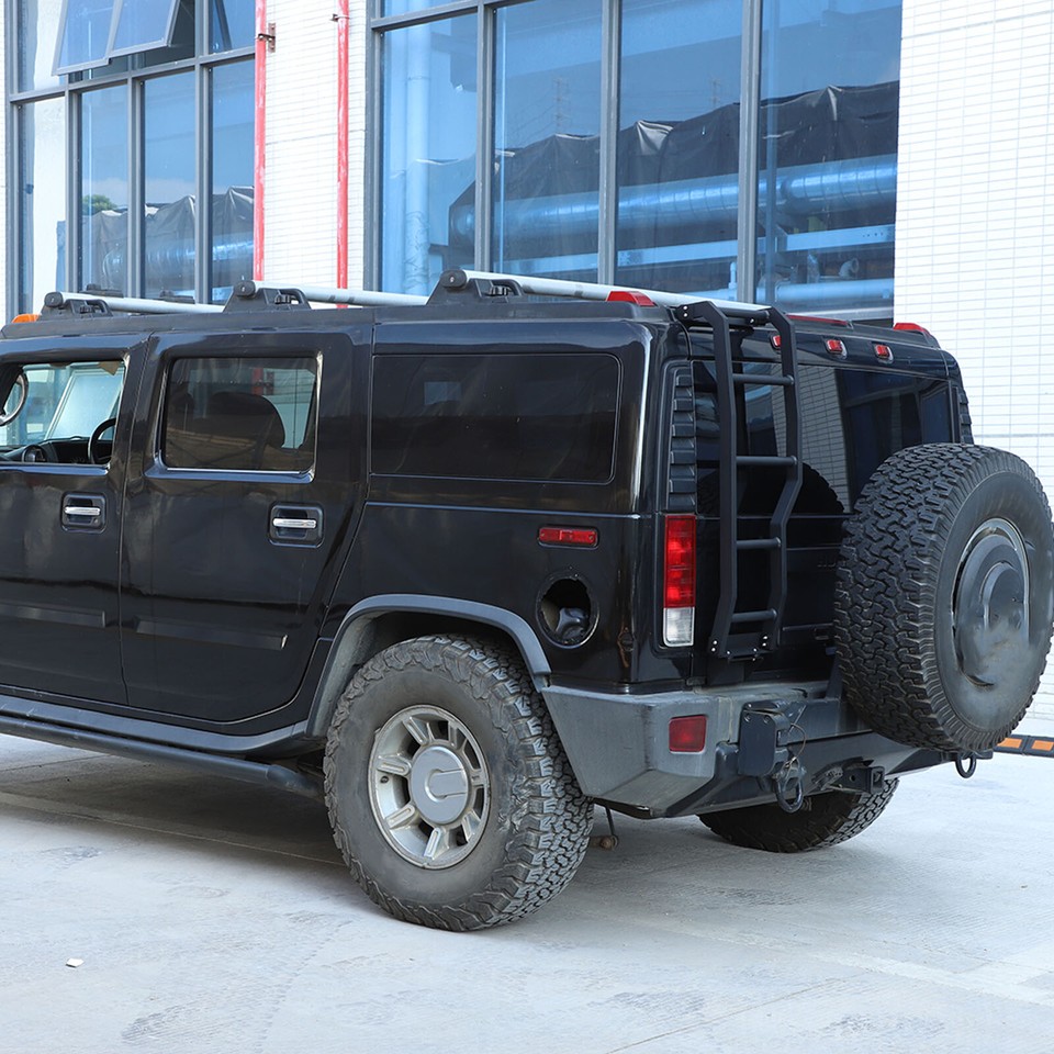 Back Rear Roof Climbing Ladder Tailgate Driver Side Rack For Hummer H2 ...