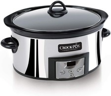 Rival Scvp609 6-quart Programmable Slow Cooking Crock Pot Cooker ...