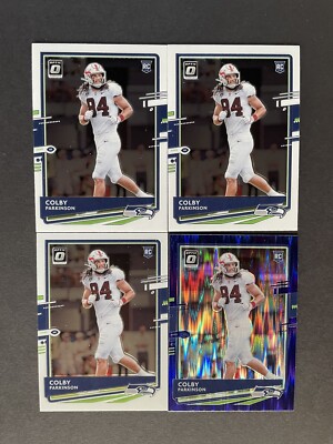 Colby Parkinson 4-card 2020 Optic ROOKIE lot Purple Shock+base (x3 ...