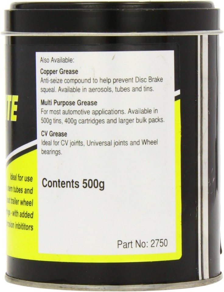Granville Grease 500g Tin Multi Purpose, CV, Copper, Red Rubber, Marine ...