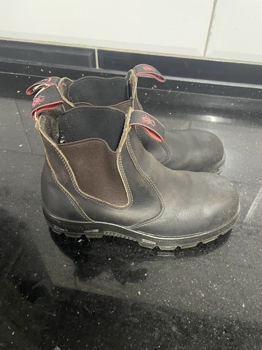 Redback Easy Escape Oil Kip USBOK Work Boots Dark Brown Used Size 5AU ...