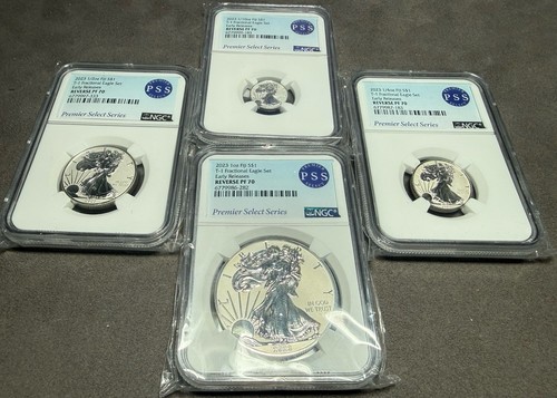 2023 T-1 FIJI FRACTIONAL EAGLE SET EARLY RELEASES NGC PF70 PSS LABEL ...