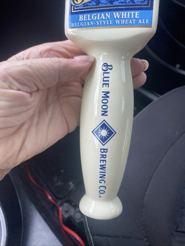 Belgian White Blue Moon Draft Beer Tap Handle Tapper Mancave Bar Pub 11 ...