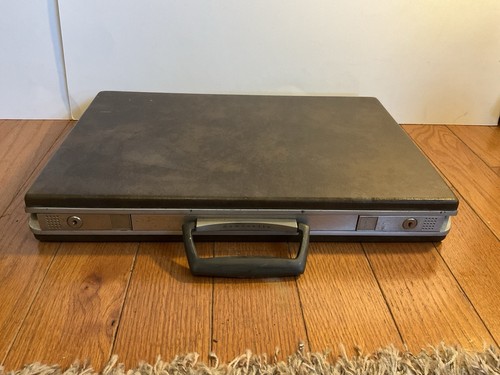 Vintage Samsonite Slim Briefcase Brown Hard Shell No Key 18x12x2.5” | eBay