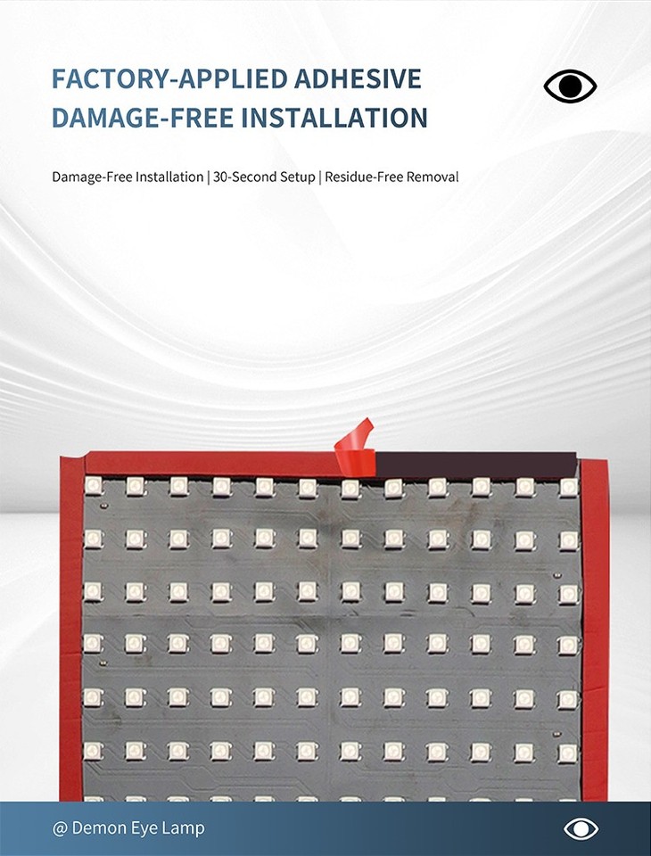 150cm Car Truck Devil Eyes Light Sign - Animated LED with APP Control ...