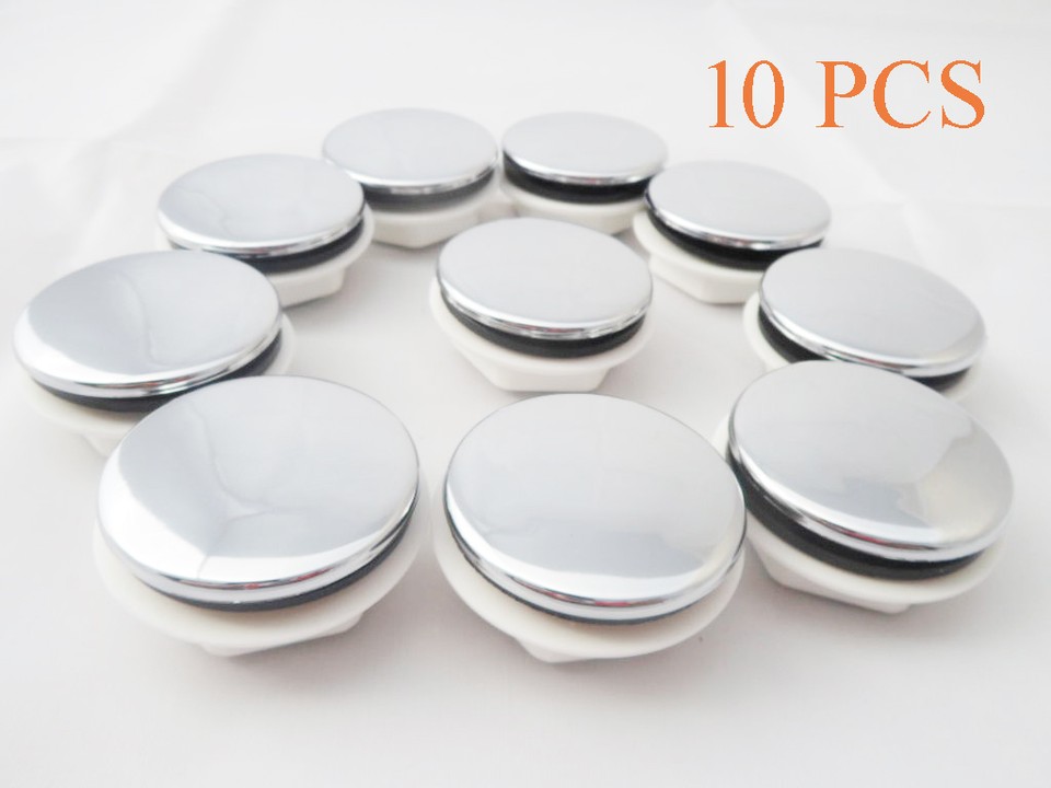 SINK/TAP HOLE COVER/CAP CHROME PLASTIC | eBay UK