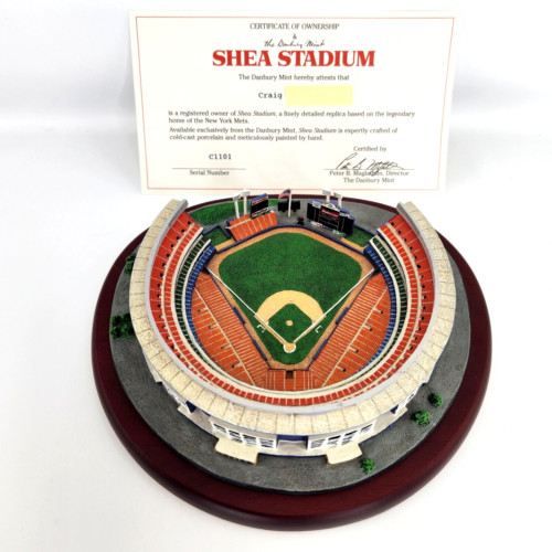 Danbury Mint SHEA STADIUM Replica Stadium Home of the New York Mets MLB ...