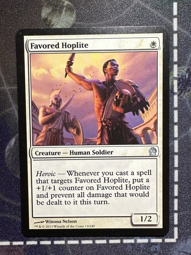 Favored Hoplite - NM - MTG Theros - Magic the Gathering - Pack Fresh ...