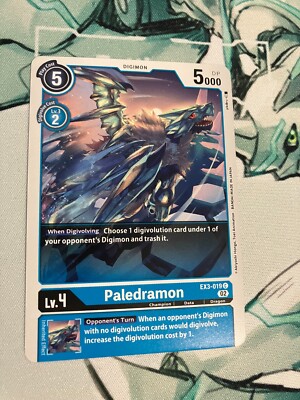 Paledramon EX3-019 C Digimon CCG | Draconic Roar Near Mint | eBay