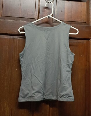 TAHARI Modern Essentials Gray Tank Top Round Neck Women's Size M Medium ...