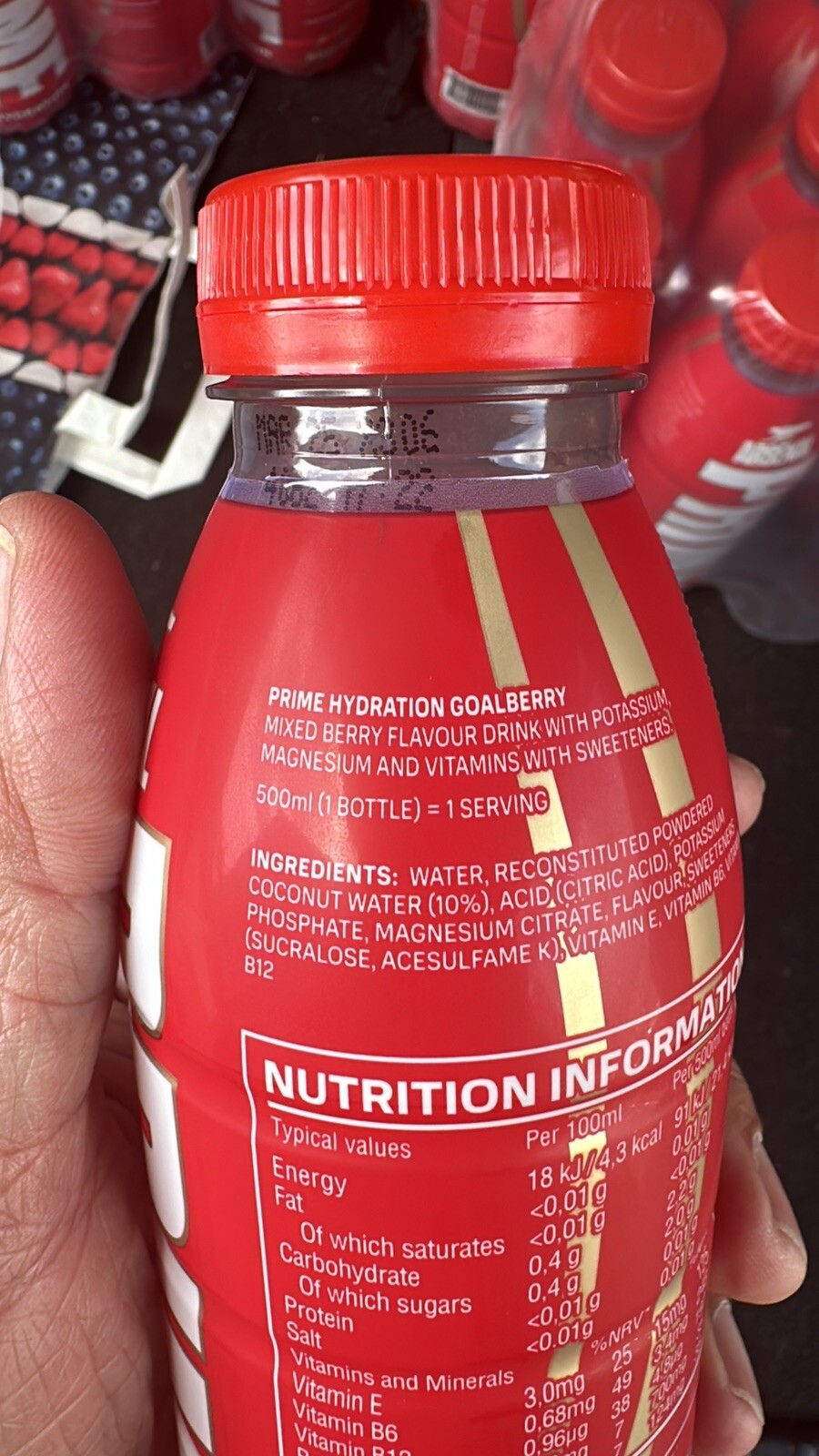 UK Arsenal Prime Hydration- 500ML - IN HAND- LIMITED EDITION- 1 Bottle ...