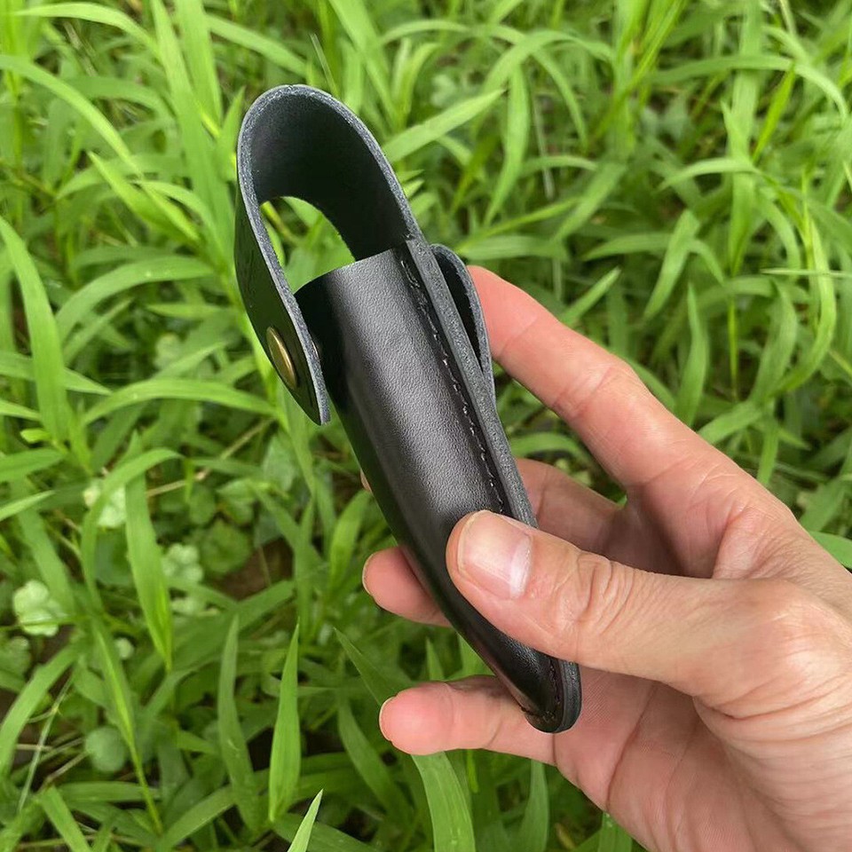 Vintage Black Leather Sheath fits a Buck 110 Pocket Knife Pouch 5 ...