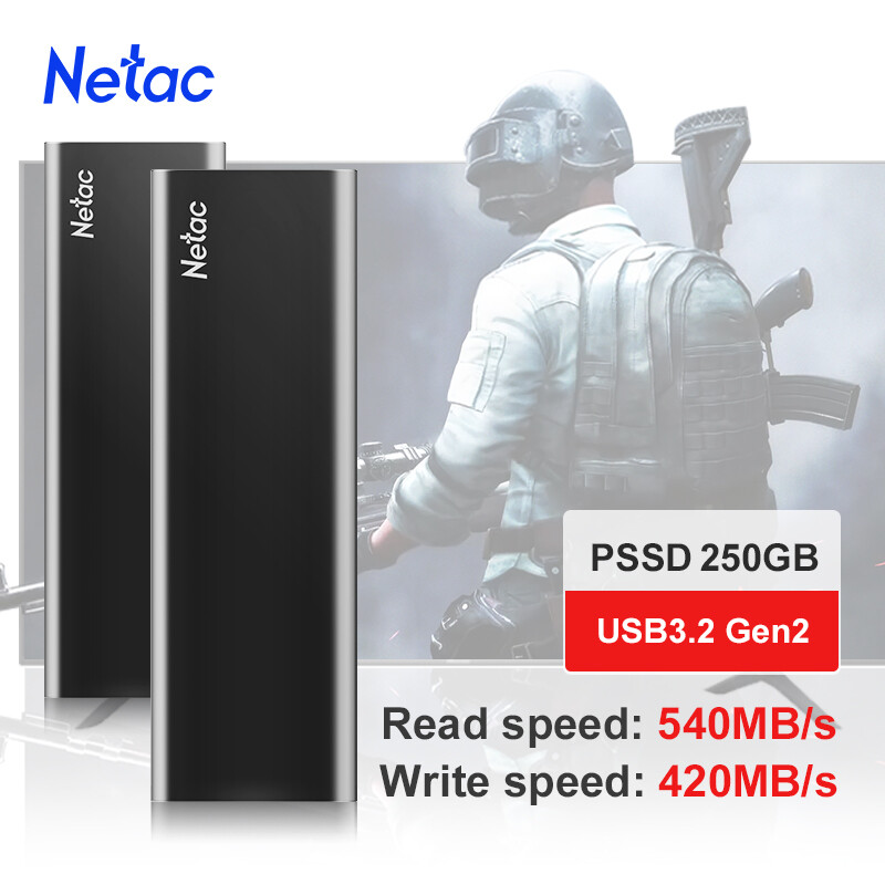 Netac 1TB Portable SSD USB3.2 Gen2 Type-C External Solid State Drive ...