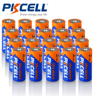 Size N Batteries (20PCS) E90 LR1 MN9100 910A KN Lady AM5 1.5V Alkaline ...