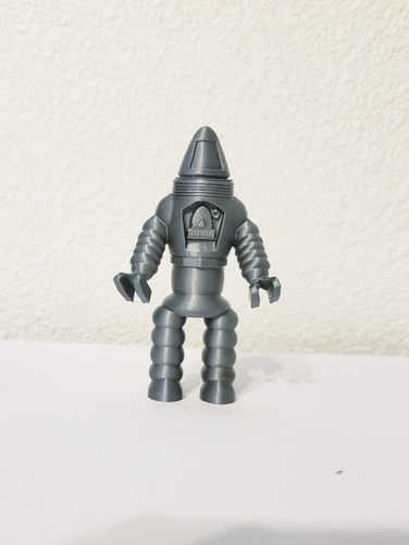 Custom 1950s Retro robot 3-inch hard plastic toy Spaceman figure - 3d ...