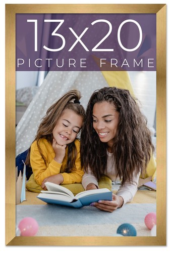 13x20 Frame Gold Bronze Solid Wood Picture Frame Width 0.75 Inches ...