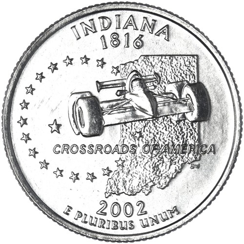2002 D State Quarter Indiana BU CN-Clad US Coin See Pics X131 | eBay