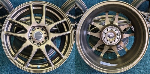 JDM 17 inch Work EMOTION Kiwami aftermarket aluminum wheels 4 pieces 5 ...