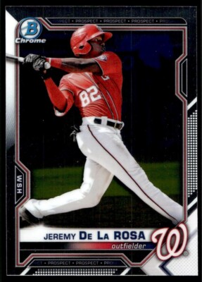 2021 Bowman Draft Chrome Jeremy De La Rosa G154 Washington Nationals # ...