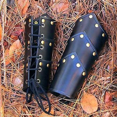 GREEK SPARTAN TROJAN Hoplite ROMAN Gladiator LEATHER VAMBRACE ARM ...