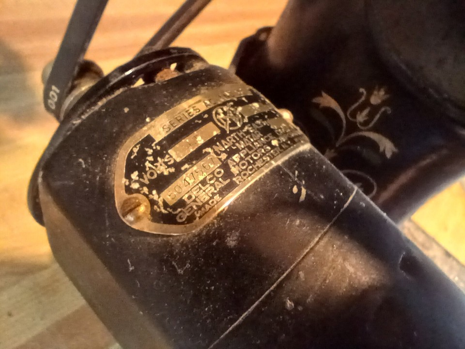 RARE ANTIQUE 1923 Singer 66 Red Eye Sewing Machine G9762363 Electric ...