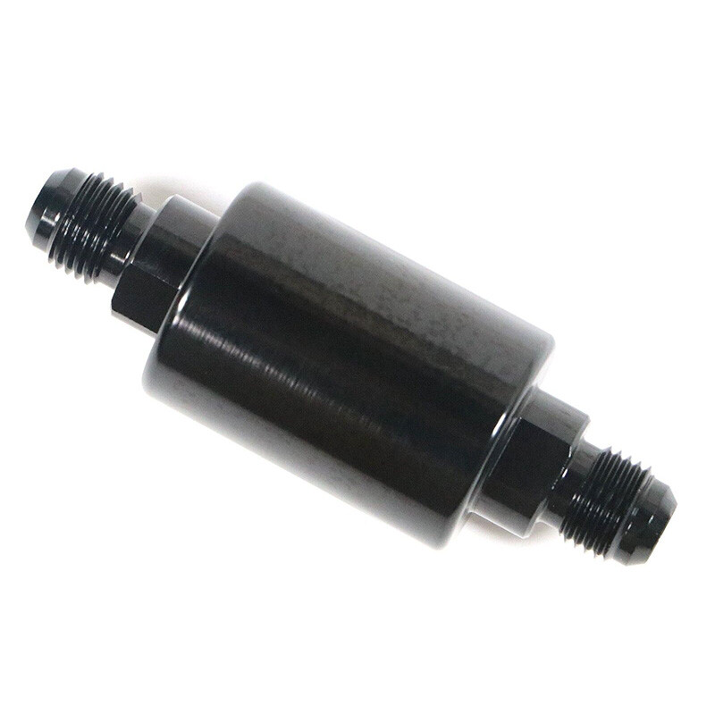 2PCS Universal -6AN Inline Fuel Filter High Flow 100 Micron Cleanable ...