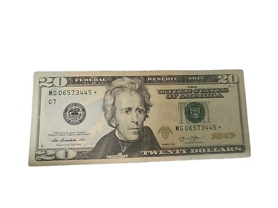 $20 Rare Star Note With Only 320K Run Size MG06573445* | eBay