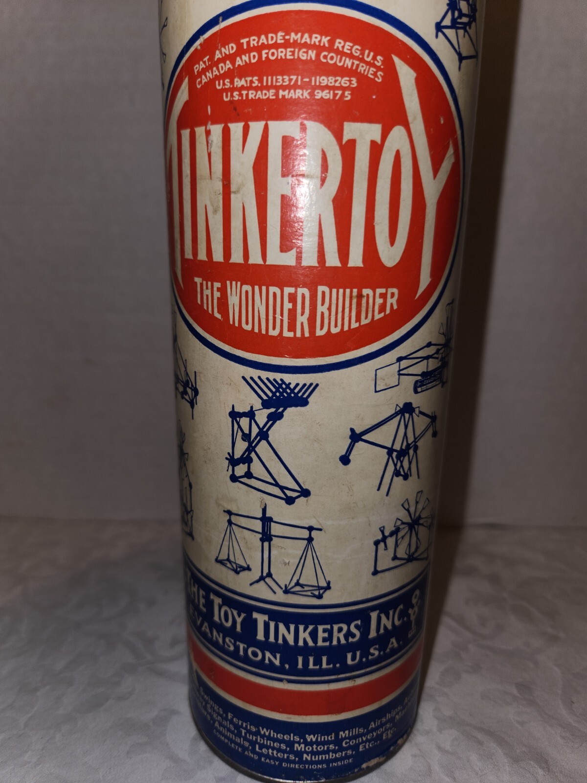 Vintage Tinkertoy, The Toy Tinkers Inc., Evanston, Il. Made In USA ...