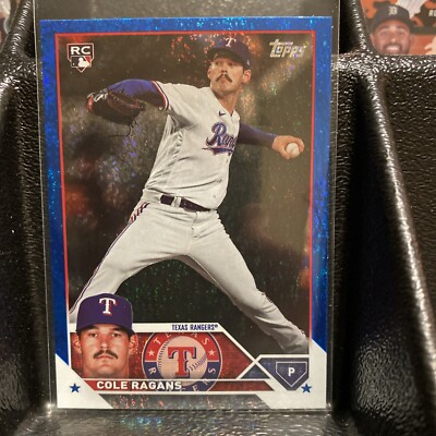 COLE RAGANS 2023 TOPPS UPDATE ROOKIE BLUE FOILBOARD RANGERS RC /999 | eBay