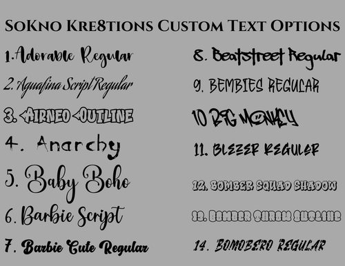 Custom Font/Lettering For Windshield Banners, Home Decor, Business's ...