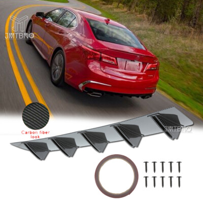 For Acura TLX TSX TL Carbon Fiber Car Rear Diffuser Bumper Spoiler 5 ...