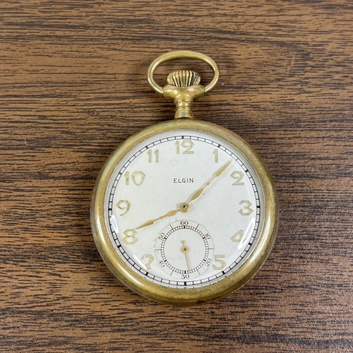 Antique 1914 Elgin Model 7 Grade 291 7j Size 16s Open Face Pocket Watch ...