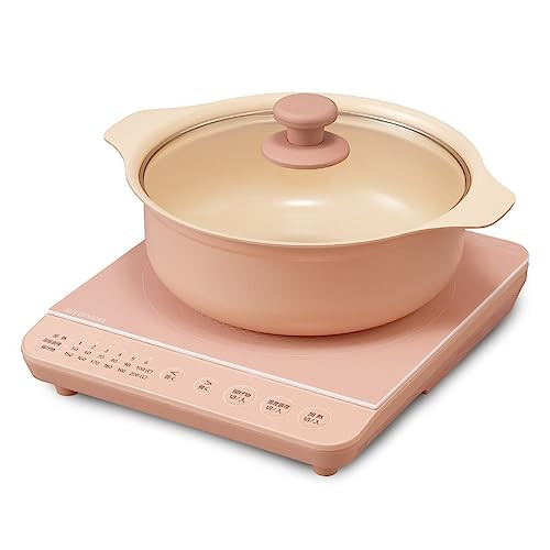 Iris Ohyama IHKP-T39124-P Induction Stove 1400W Pot Set Pink | eBay
