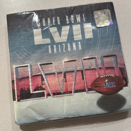 New 16 Super Bowl LVII Napkins Kansas City Chiefs Philadelphia Eagles ...
