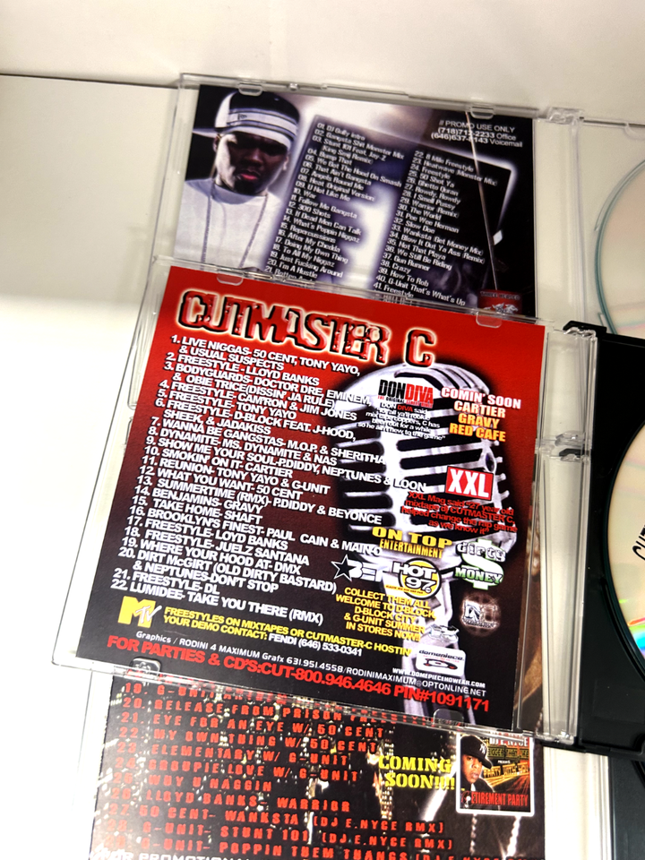 3x G-Unit NYC Promo Mixtape Mix CDS Cutmaster C 50 Cent Tony Yayo King ...