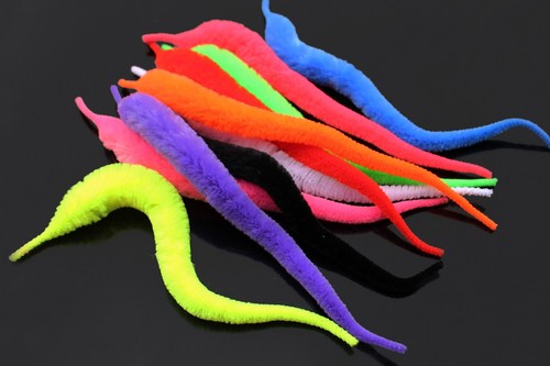 11 colors Fly Tying Mangum Dragon Tails Snake Wiggle Tail Fly Chenille ...